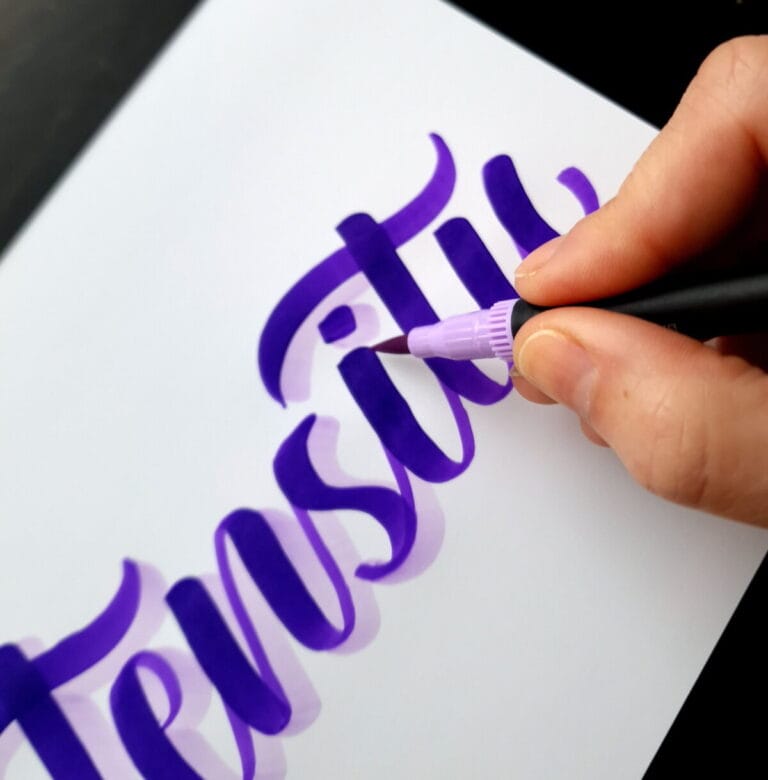 How to shade letters - Learn the technique