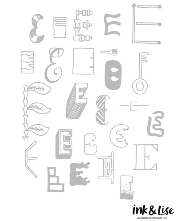 26 ways to draw an E - Ink & Lise