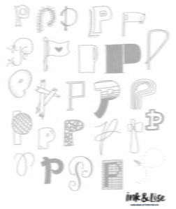 26 ways to draw an P - Ink & Lise