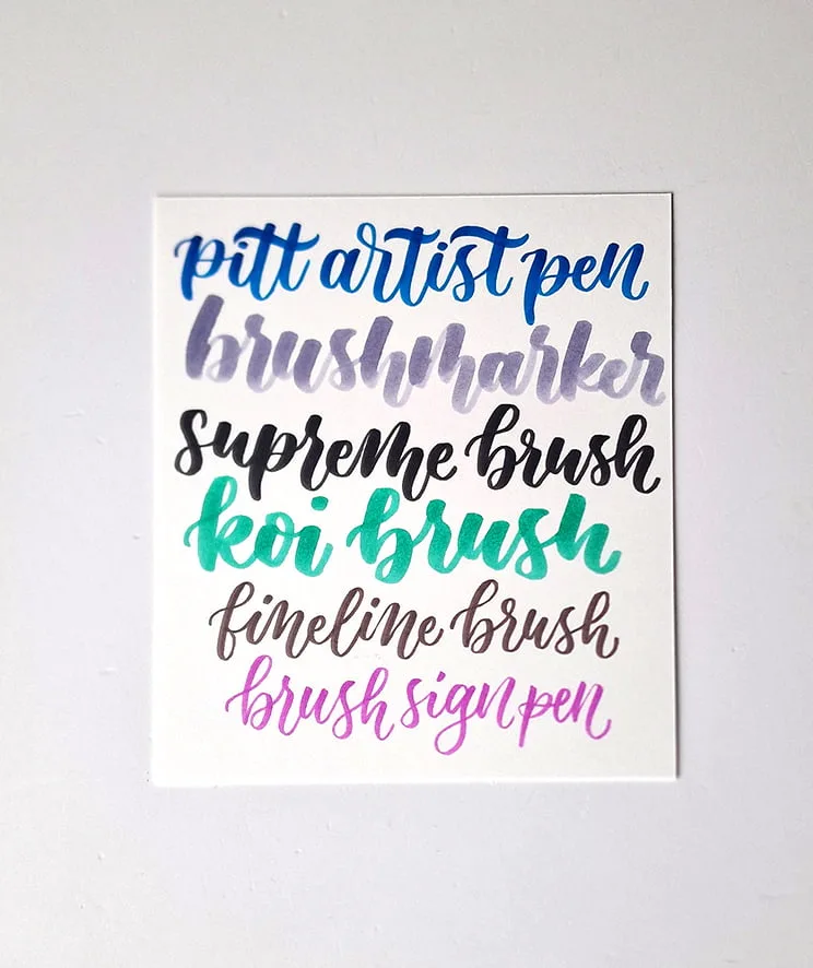 Smallish Brush Kit w.Paper Pad good beginner's set - Ink & Lise Webshop